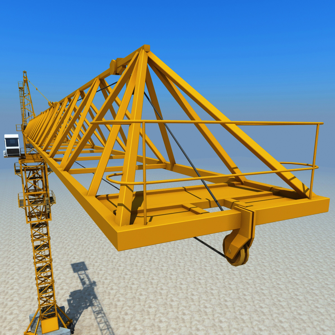 tower crane 2 3d model