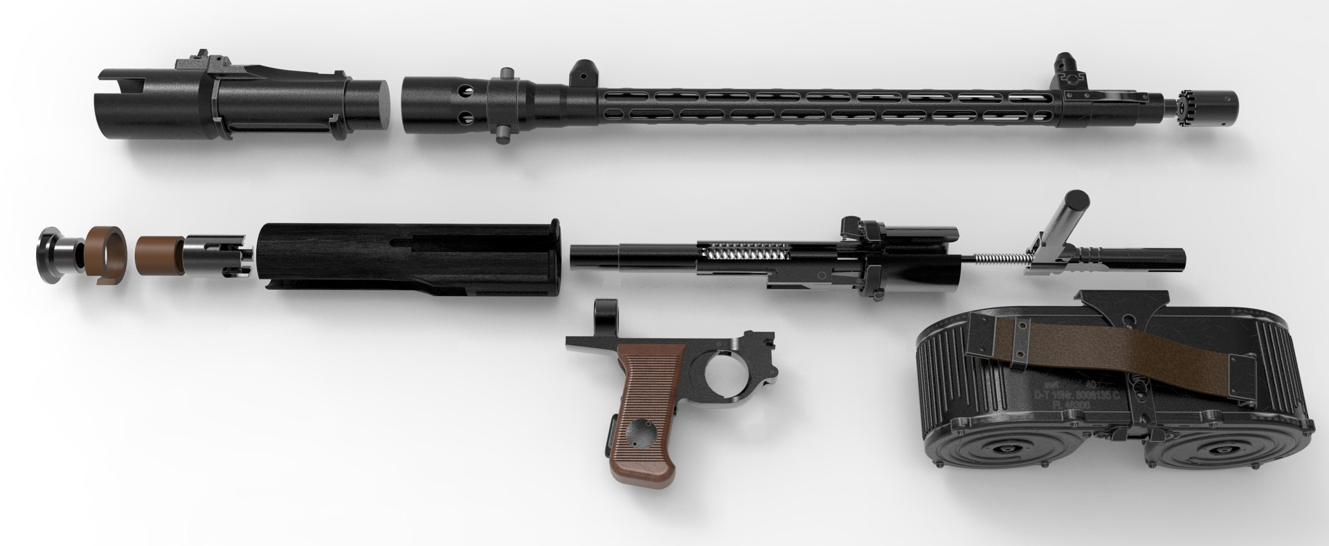 3D Wwii Mg15 Gun - TurboSquid 1485864