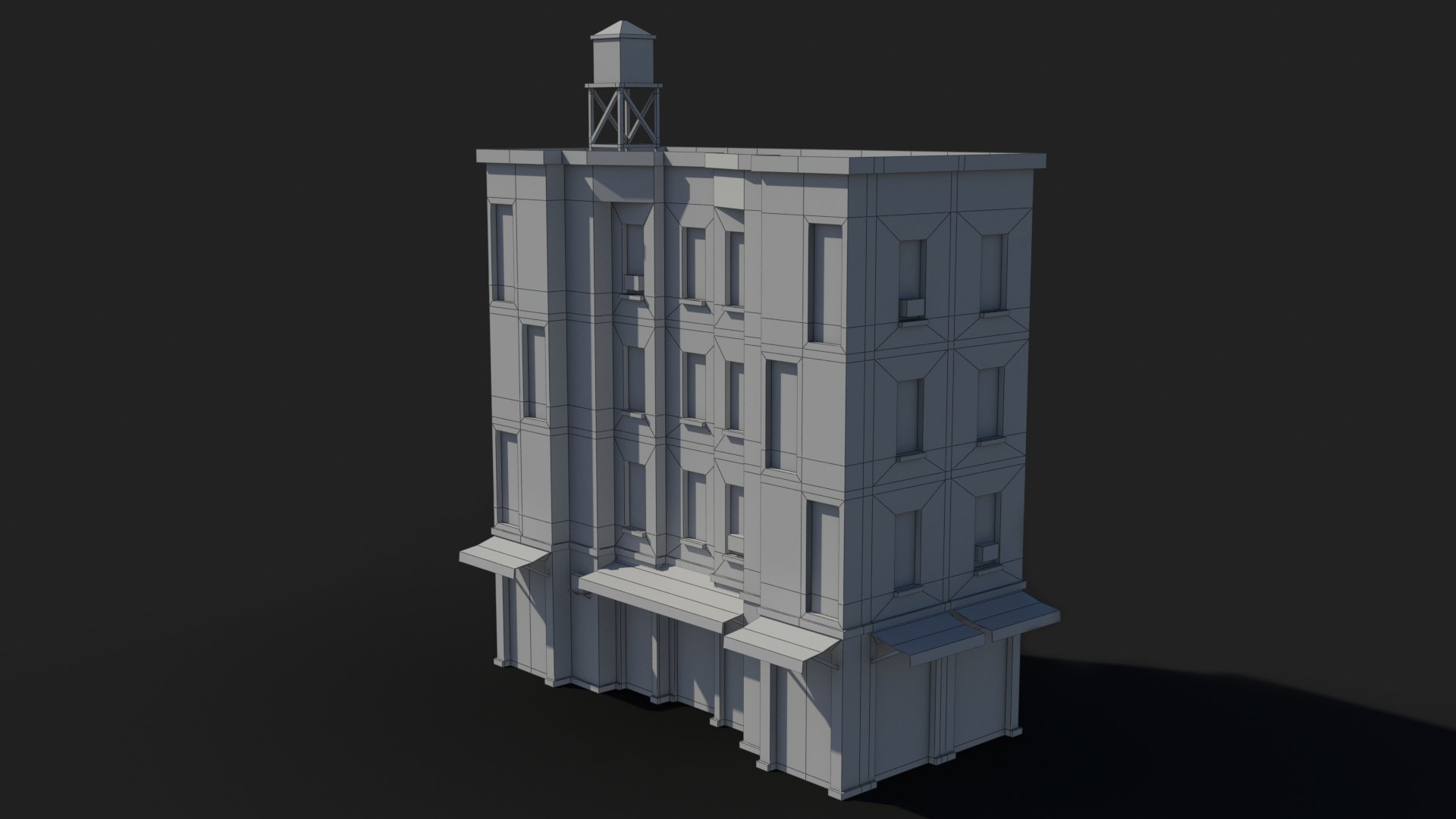 Apartment Building X34 3D Model - TurboSquid 1814565