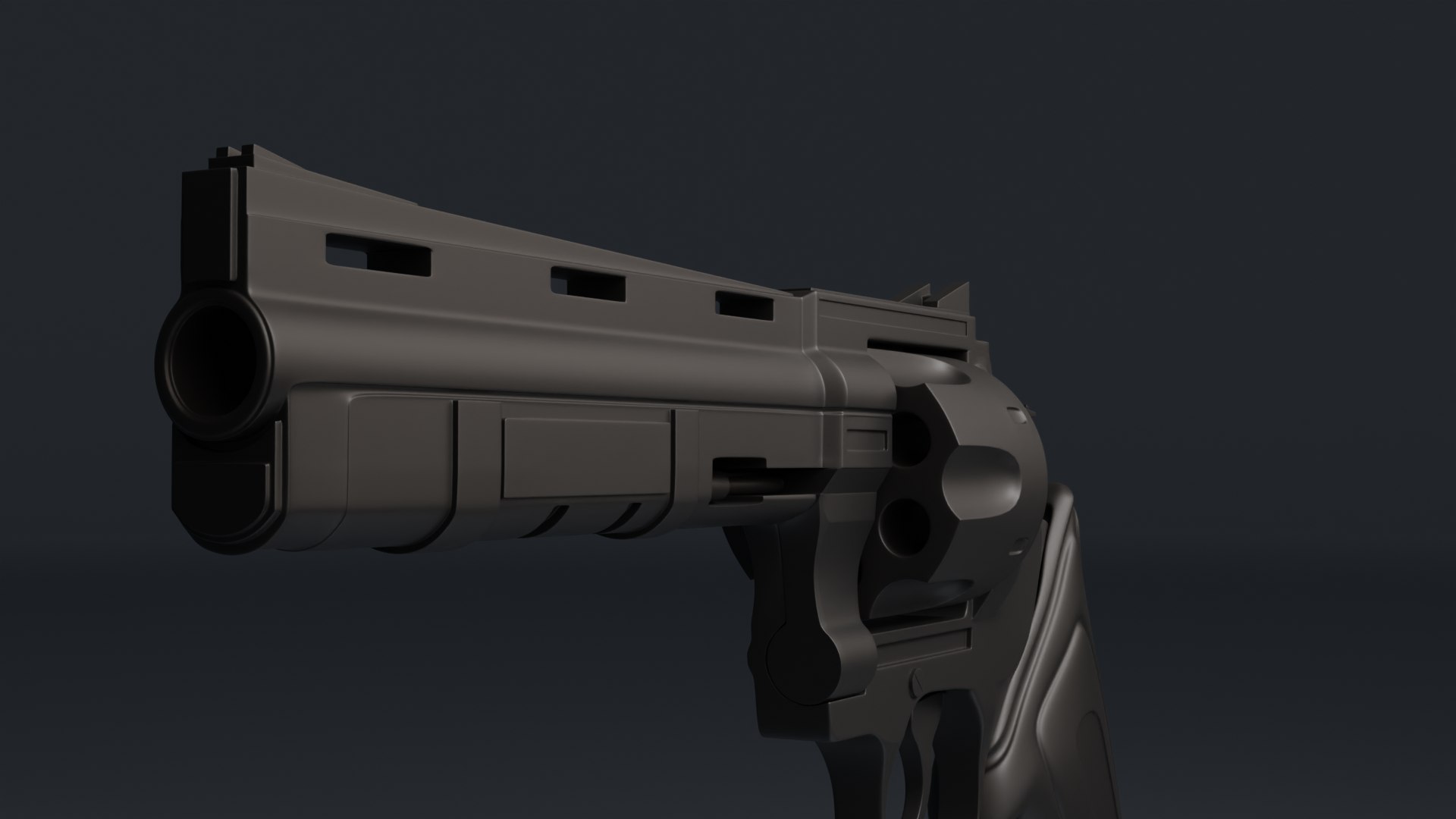 3D Futuristic Revolver Model - TurboSquid 1990681