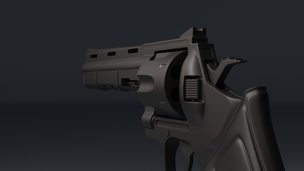 3D Futuristic Revolver model - TurboSquid 1990681