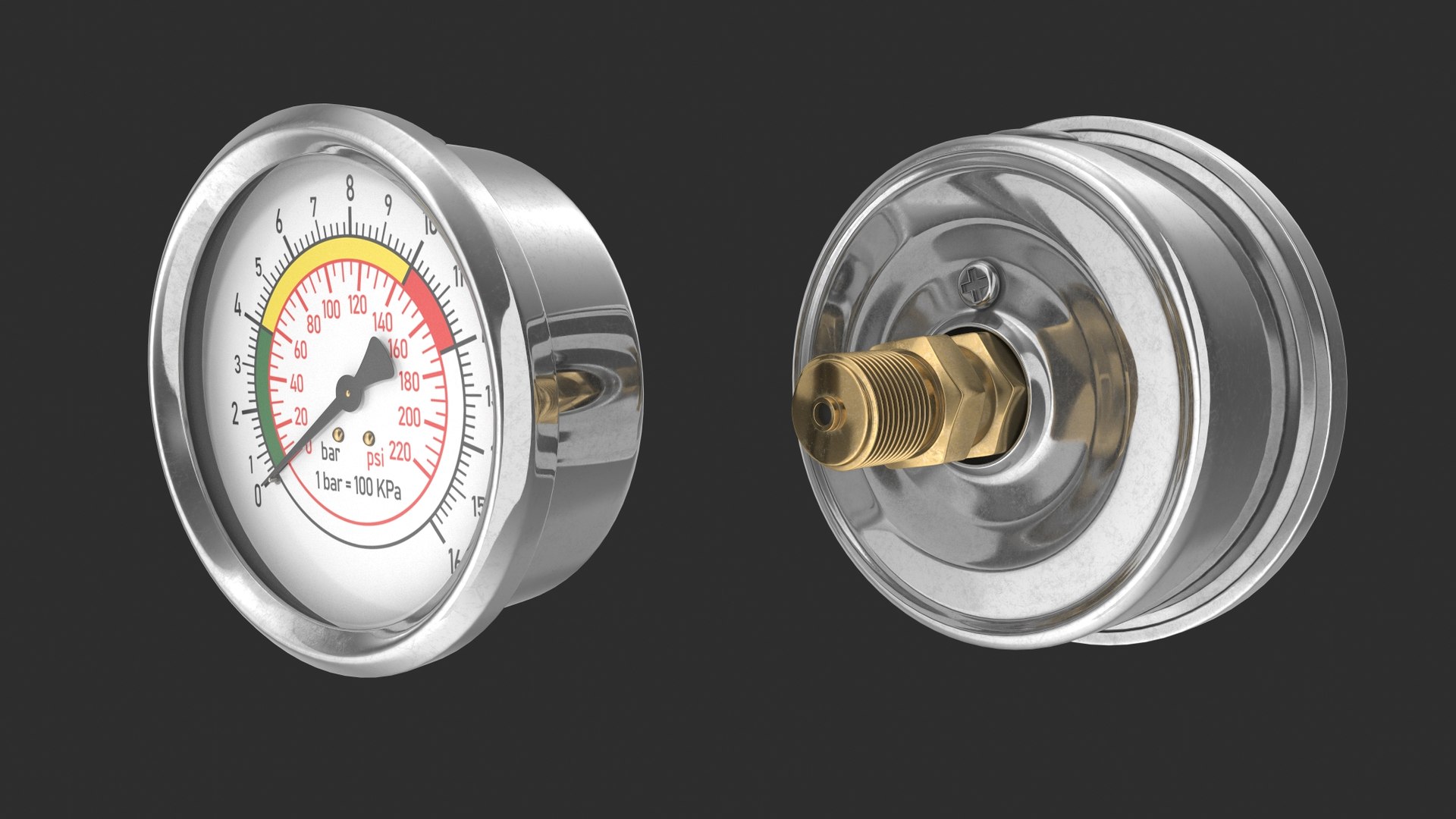 3D Model Pressure Gauges Collection - TurboSquid 2389165