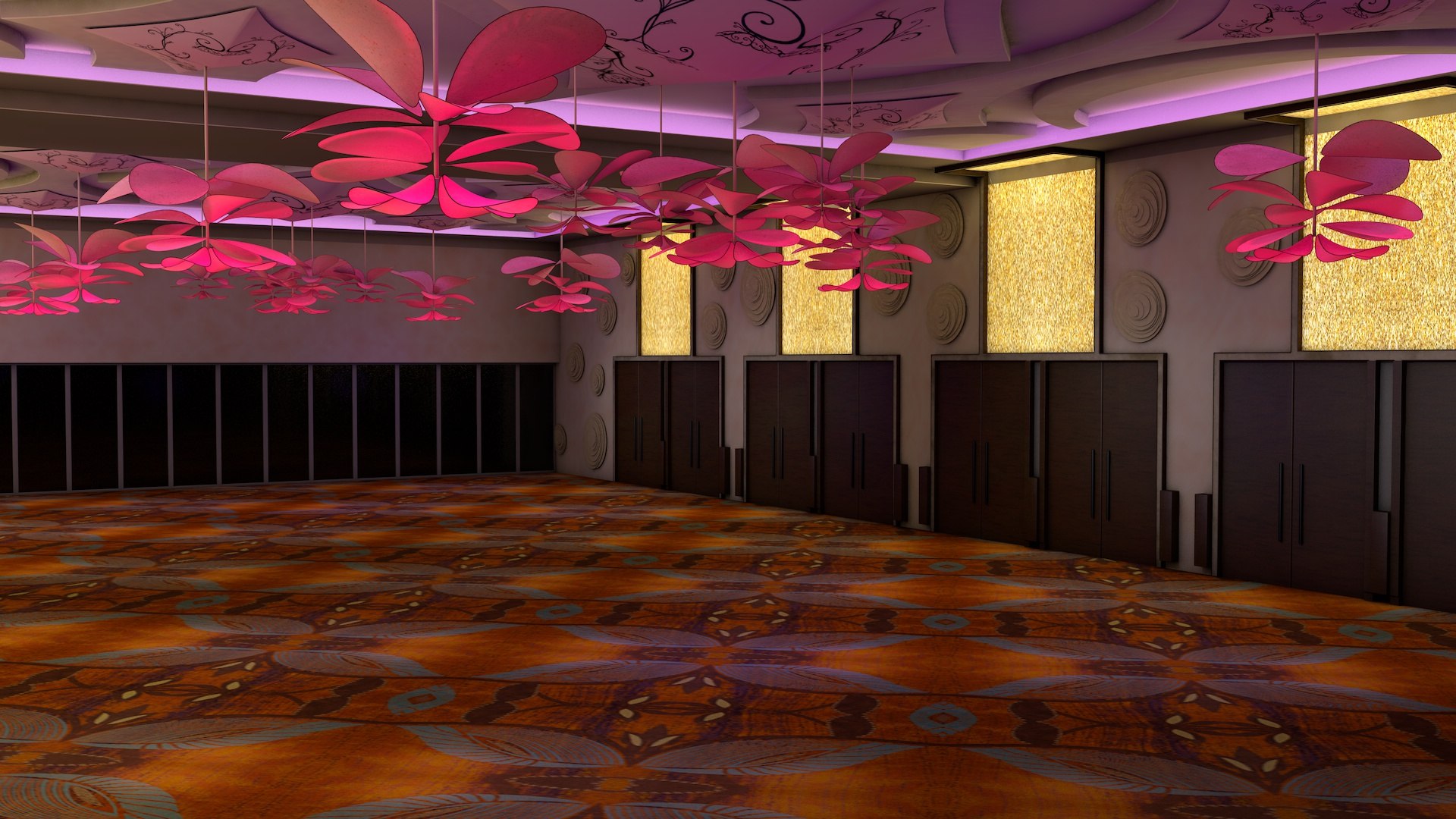 Hotel Ballroom 3D Model - TurboSquid 1616001