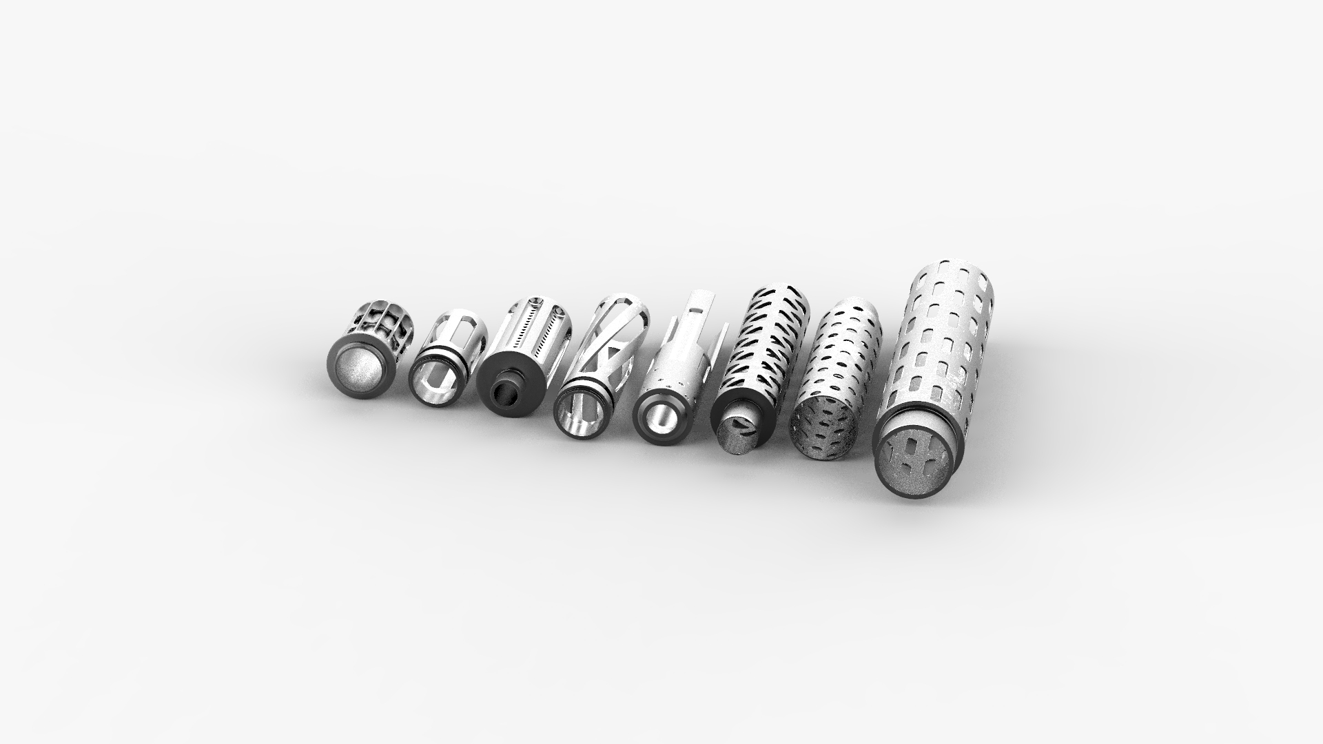 Flash Hider Suppressor 3D Model - TurboSquid 2117984