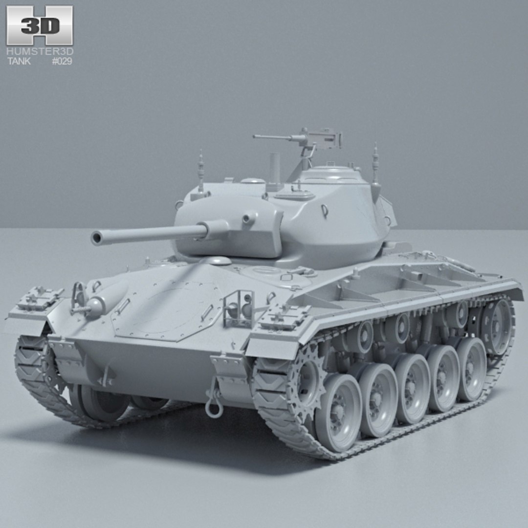3D model m24 chaffee m - TurboSquid 1180458