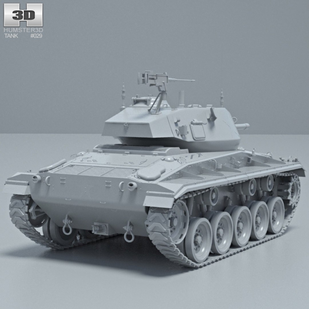 3D model m24 chaffee m - TurboSquid 1180458