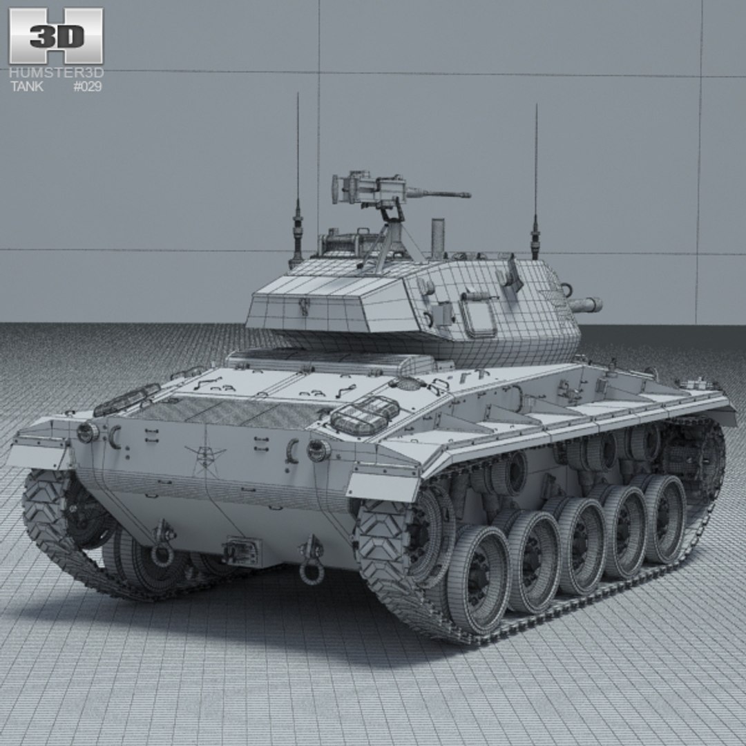 3D model m24 chaffee m - TurboSquid 1180458