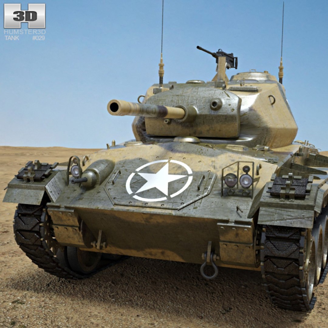 3D model m24 chaffee m - TurboSquid 1180458