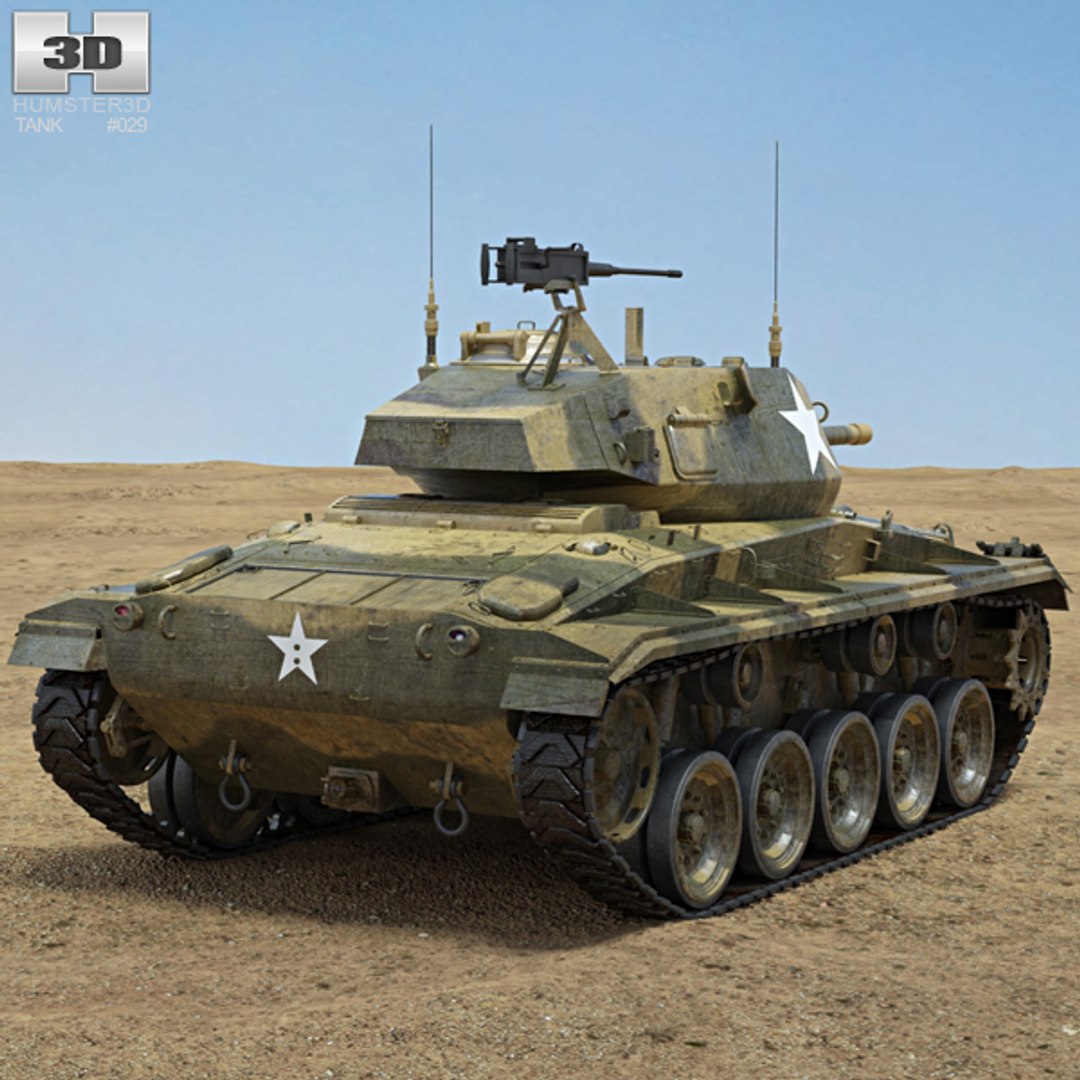 3D model m24 chaffee m - TurboSquid 1180458