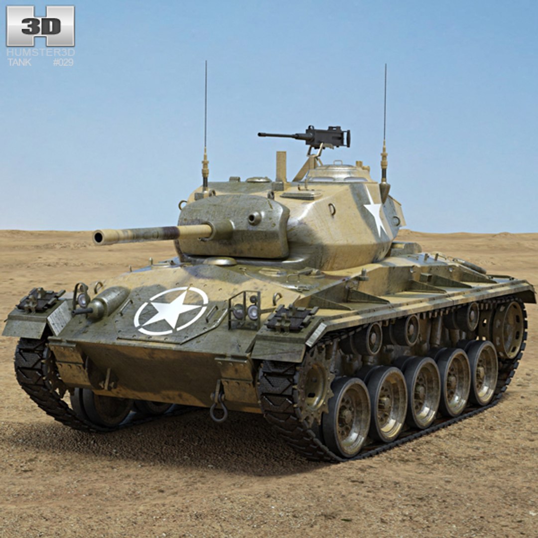 3D model m24 chaffee m - TurboSquid 1180458