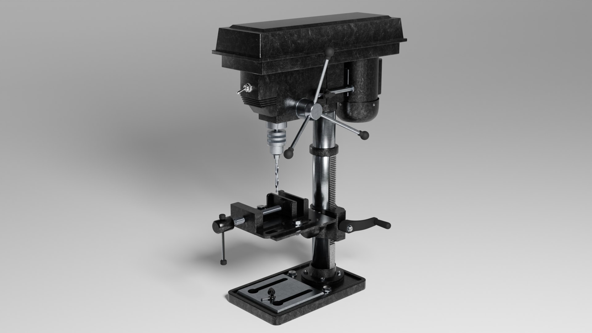 Desktop Drill Press 3D Model - TurboSquid 2080601