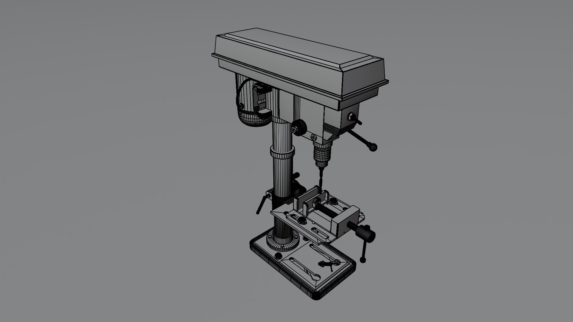Desktop Drill Press 3D Model - TurboSquid 2080601