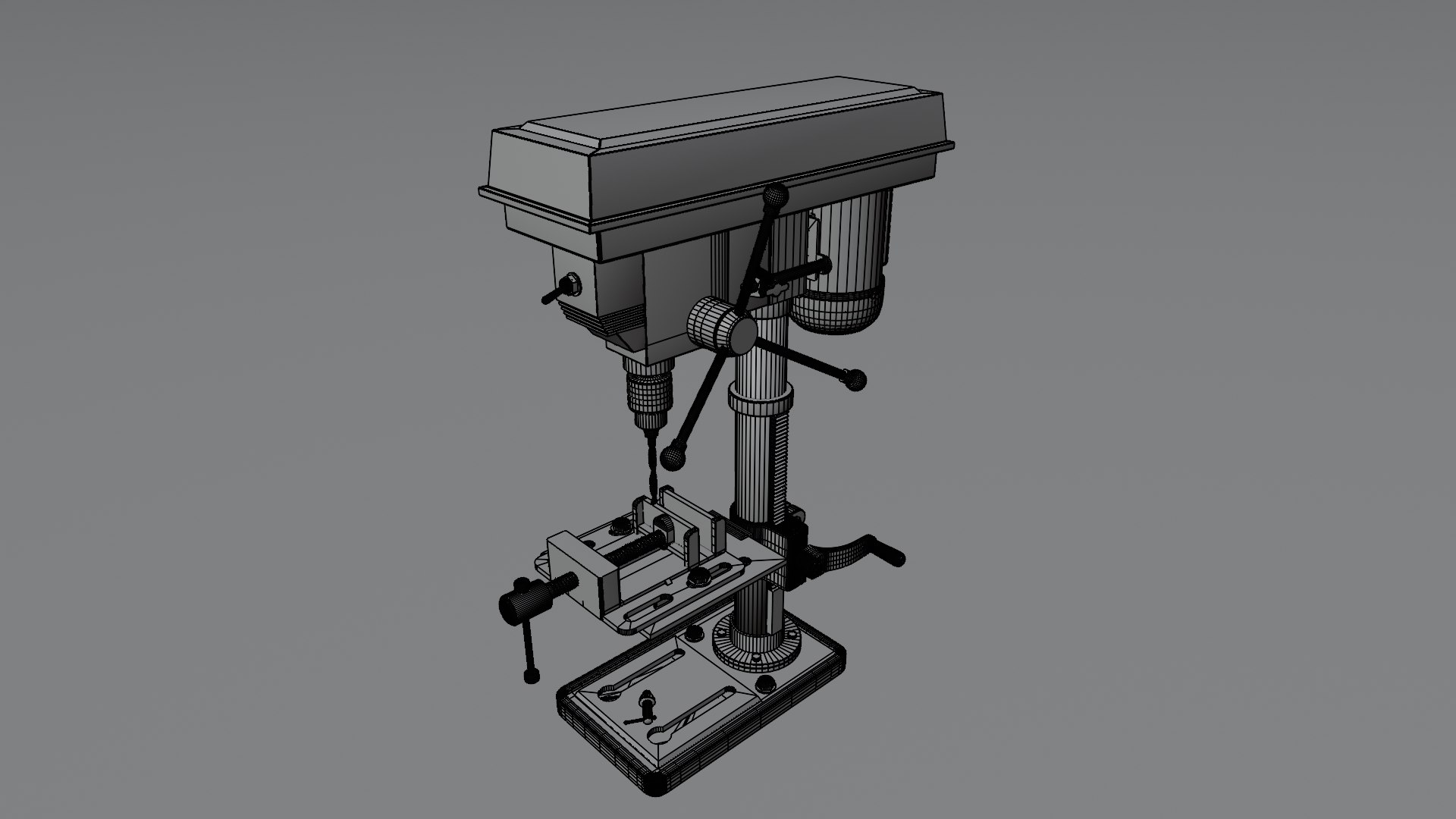Desktop Drill Press 3D Model - TurboSquid 2080601