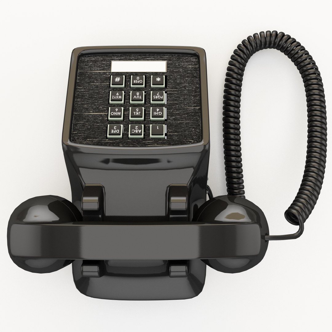 3d 3ds Traditional Retro Corded Phone