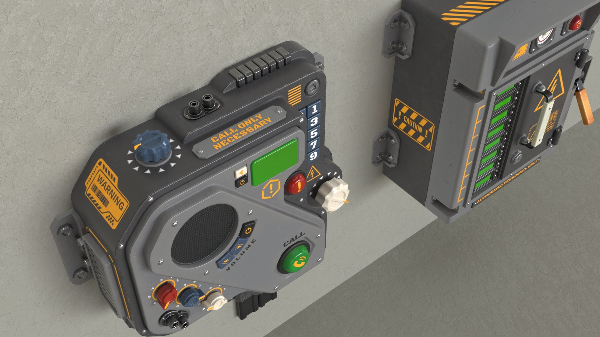 3D Control Panel 2 - 10 Pieces - TurboSquid 2298337