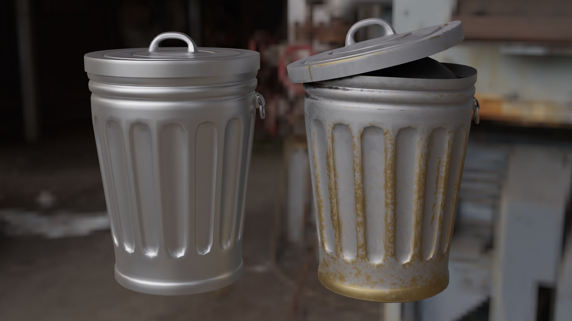 Garbage bin 3D model - TurboSquid 2076888