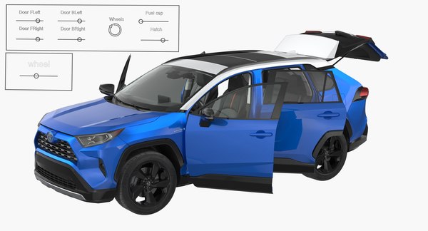 Toyota rav4 2019 rigged 3D - TurboSquid 1356738
