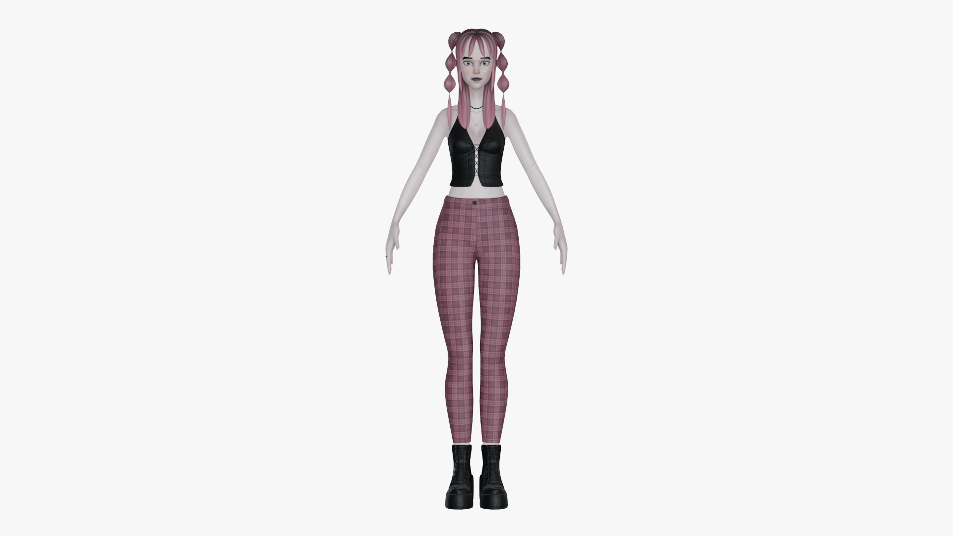 Rigged Stylized Female Character - Aya 3D model - TurboSquid 1951479