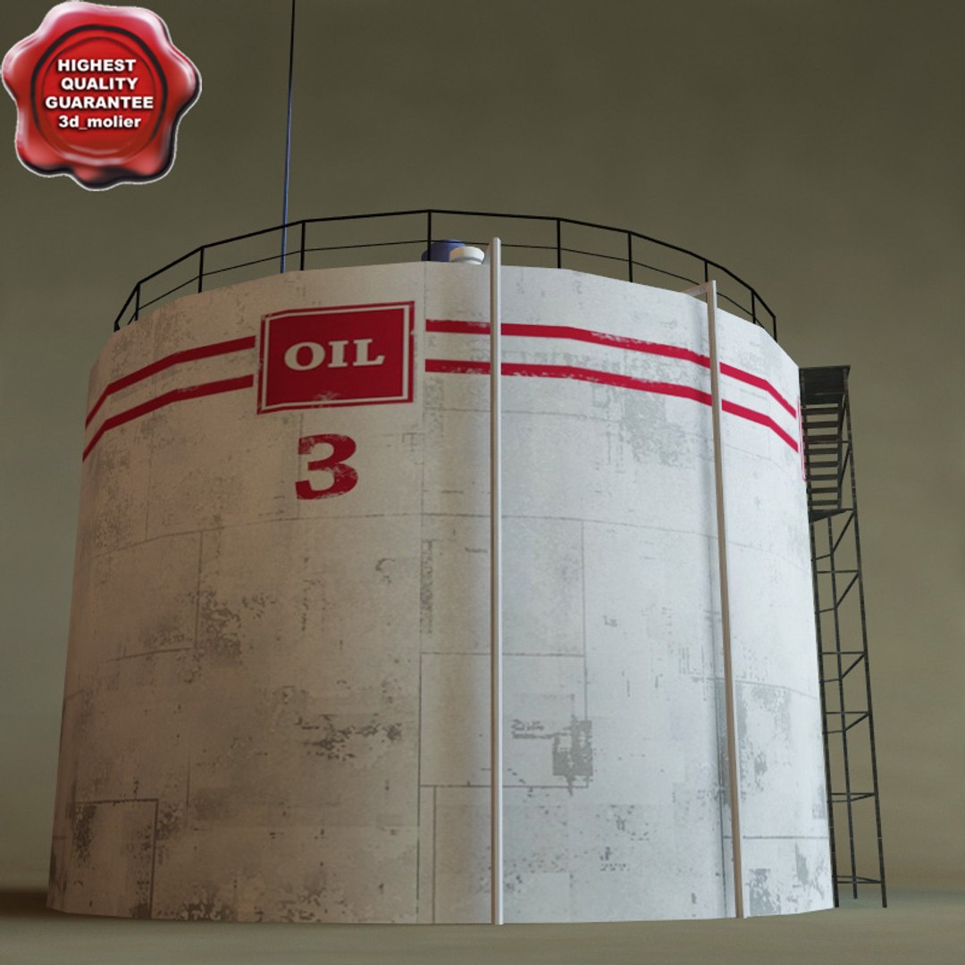 Oil Tank V2 3d Model