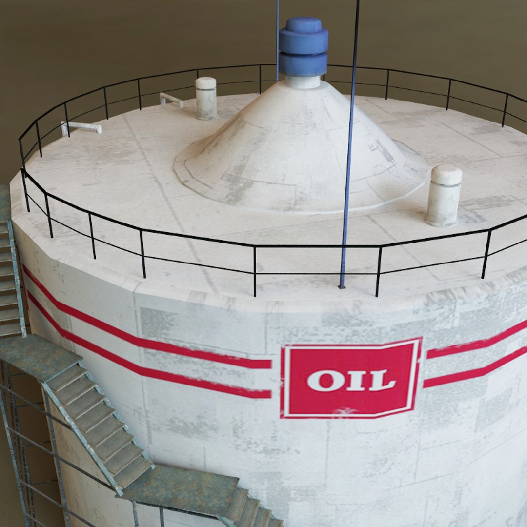 Oil Tank V2 3d Model