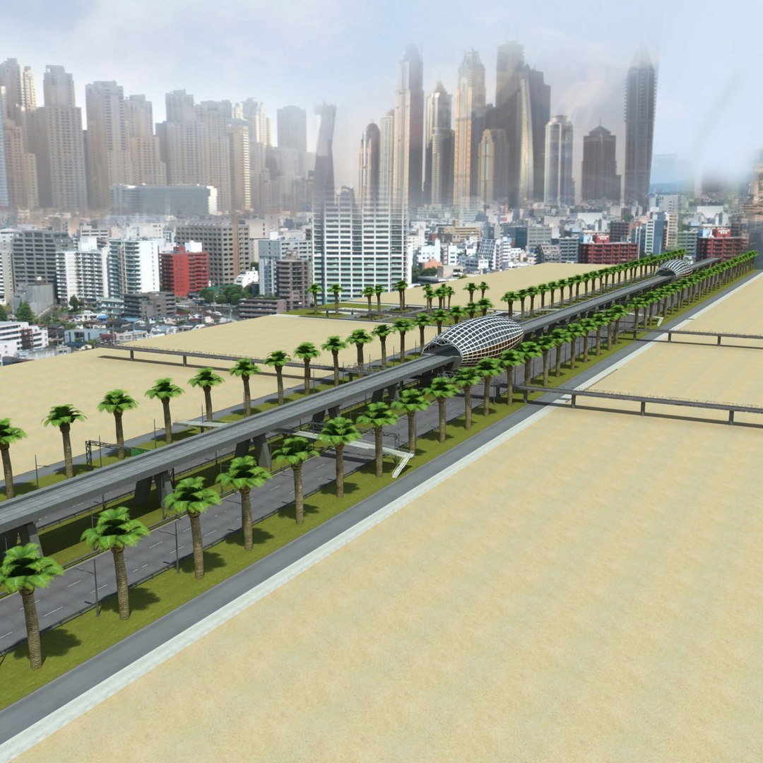 3d Highway Dubai Road Model