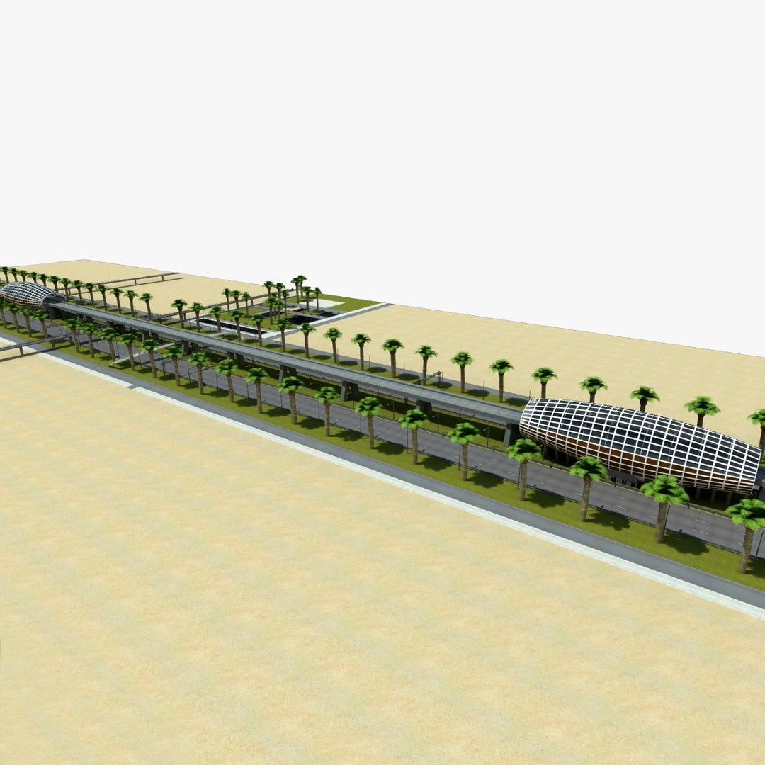 3d Highway Dubai Road Model