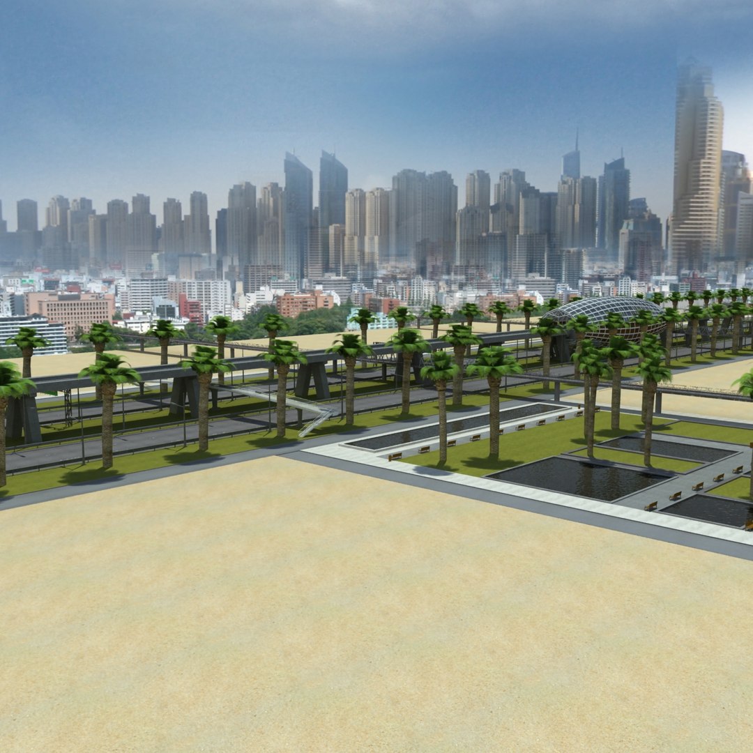 3d Highway Dubai Road Model