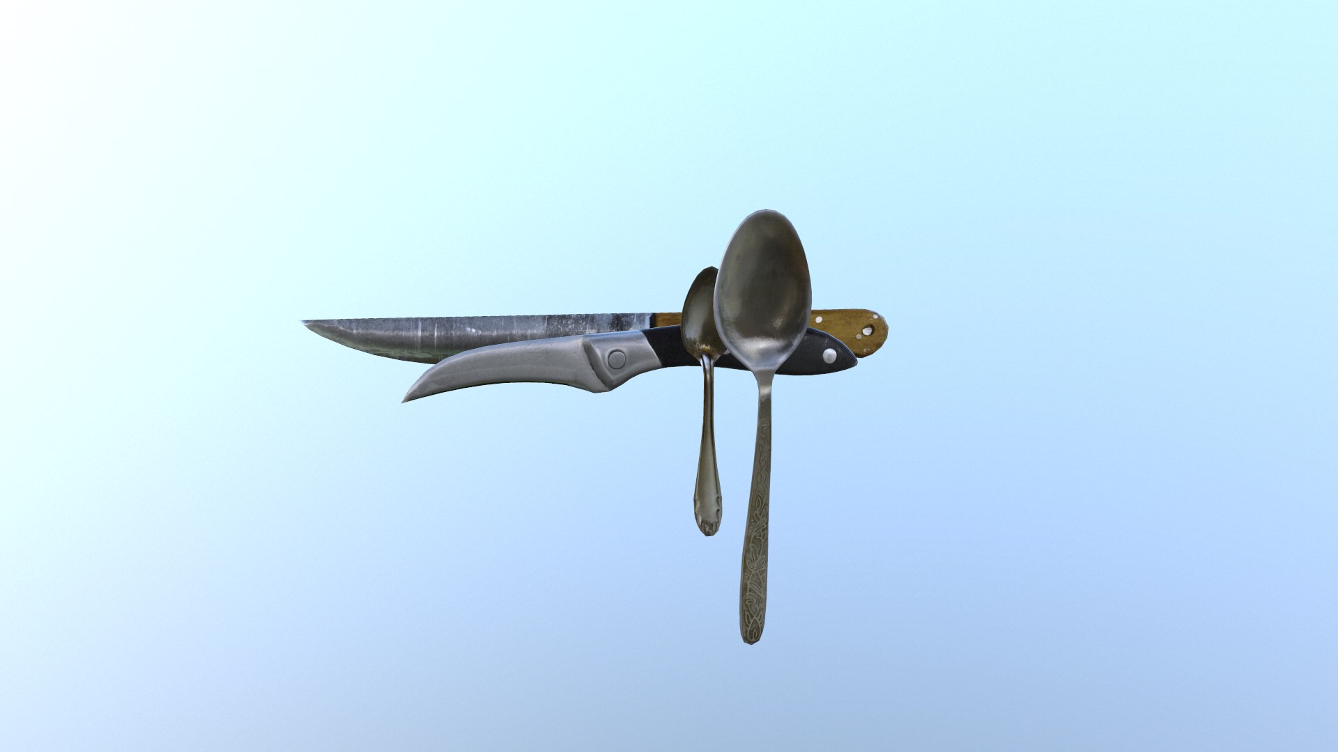 3D Items Small Spoon - TurboSquid 1411105