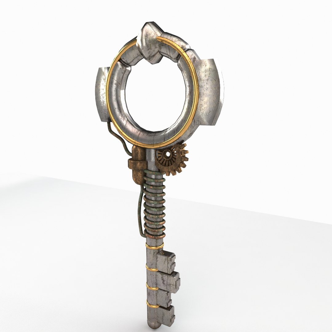 3d Model Key Steampunk