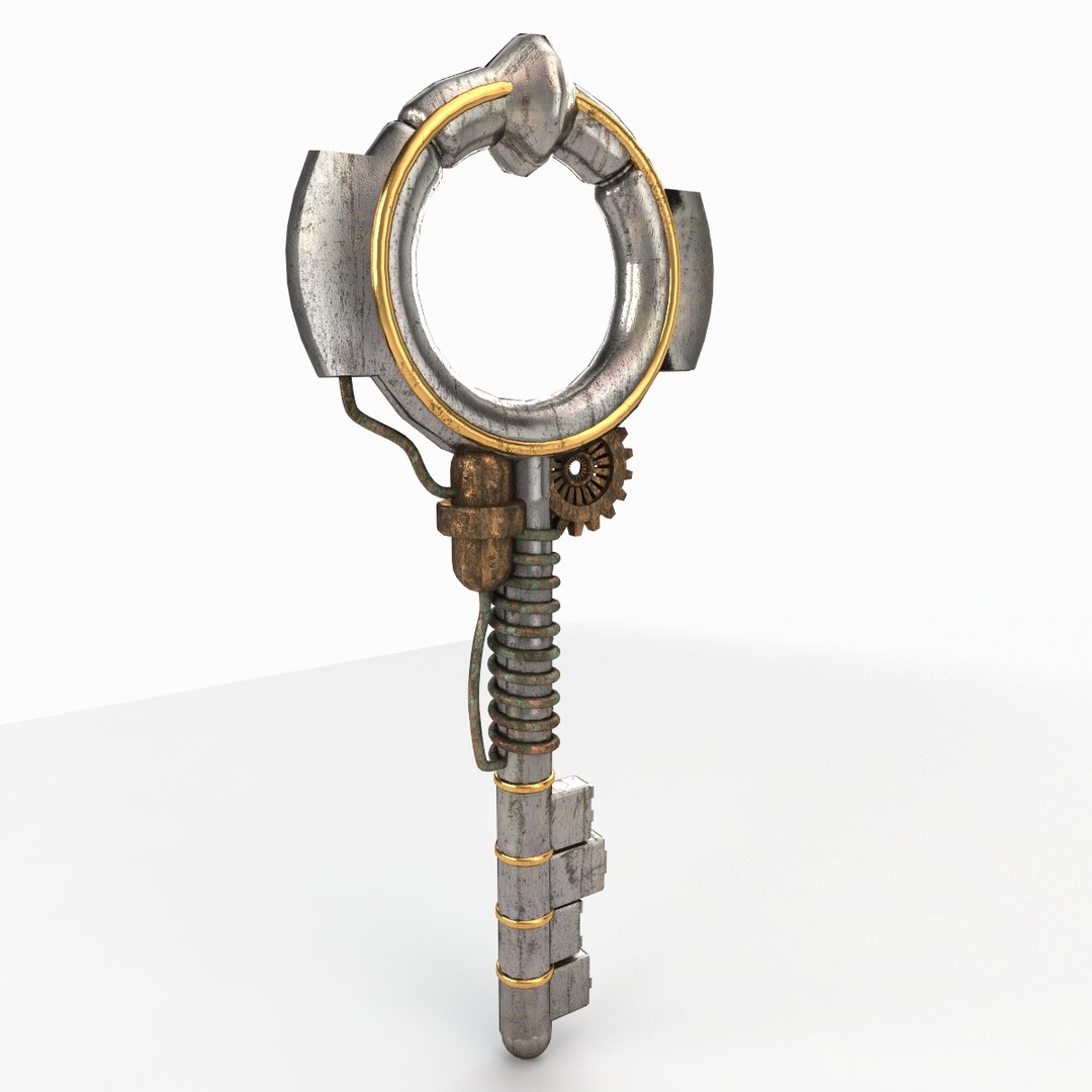3d Model Key Steampunk