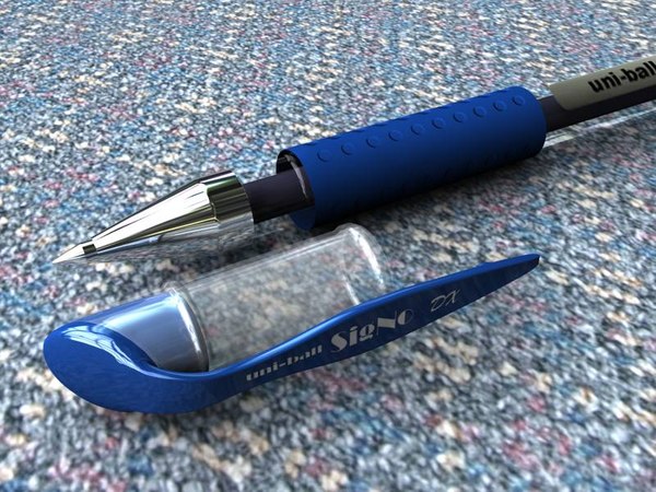 modelo 3d pluma 1 (uniball) - TurboSquid 316865