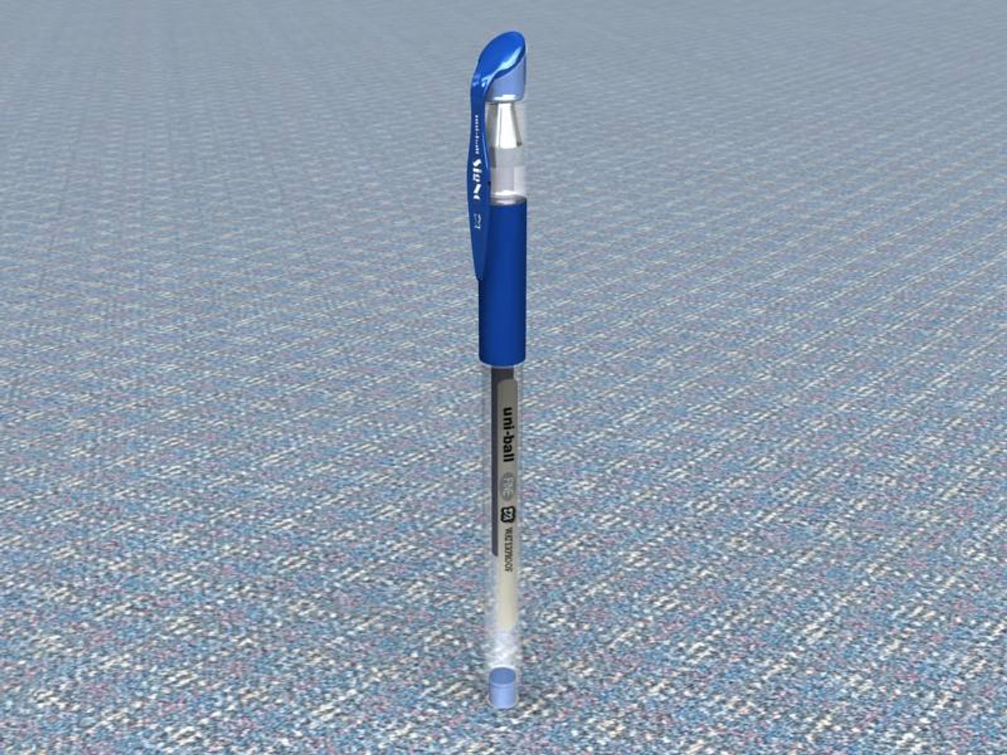 uni-ball pen 3d model