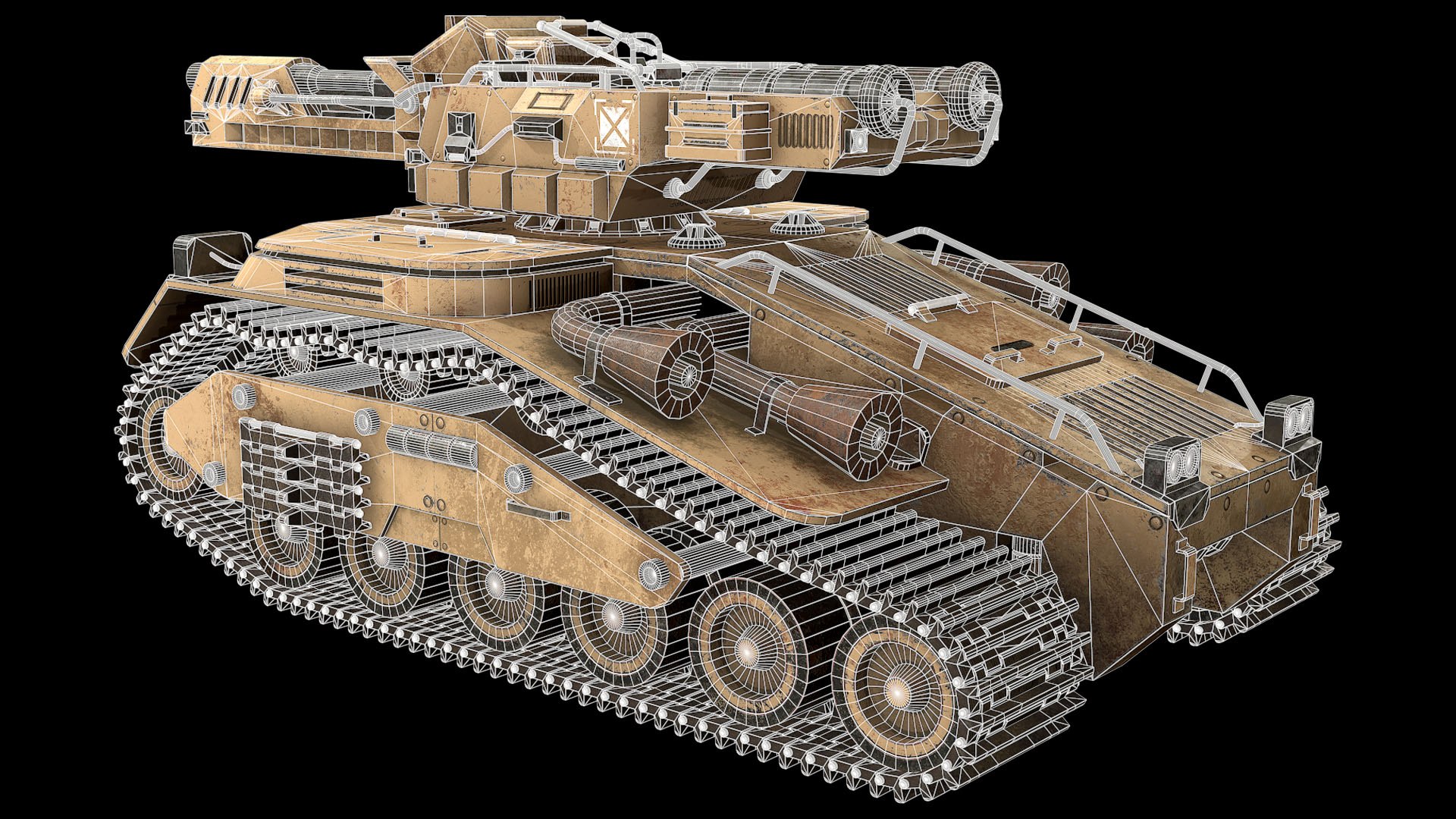 3D Tank Concept3Desert - TurboSquid 2312793