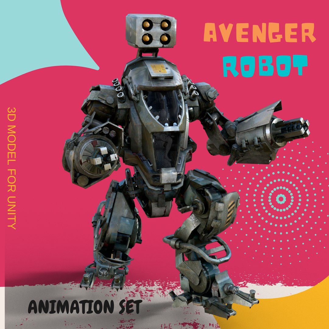Avenger Robot 3D Model - TurboSquid 2033460