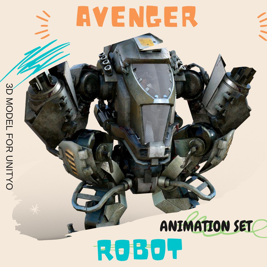 Avenger Robot 3D Model - TurboSquid 2033460