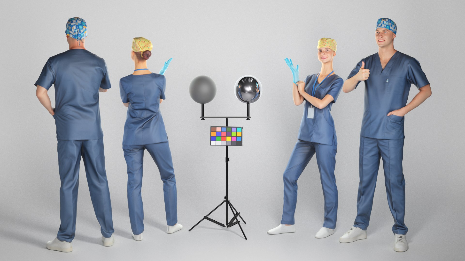 3D Handsome Doctors - TurboSquid 1505641