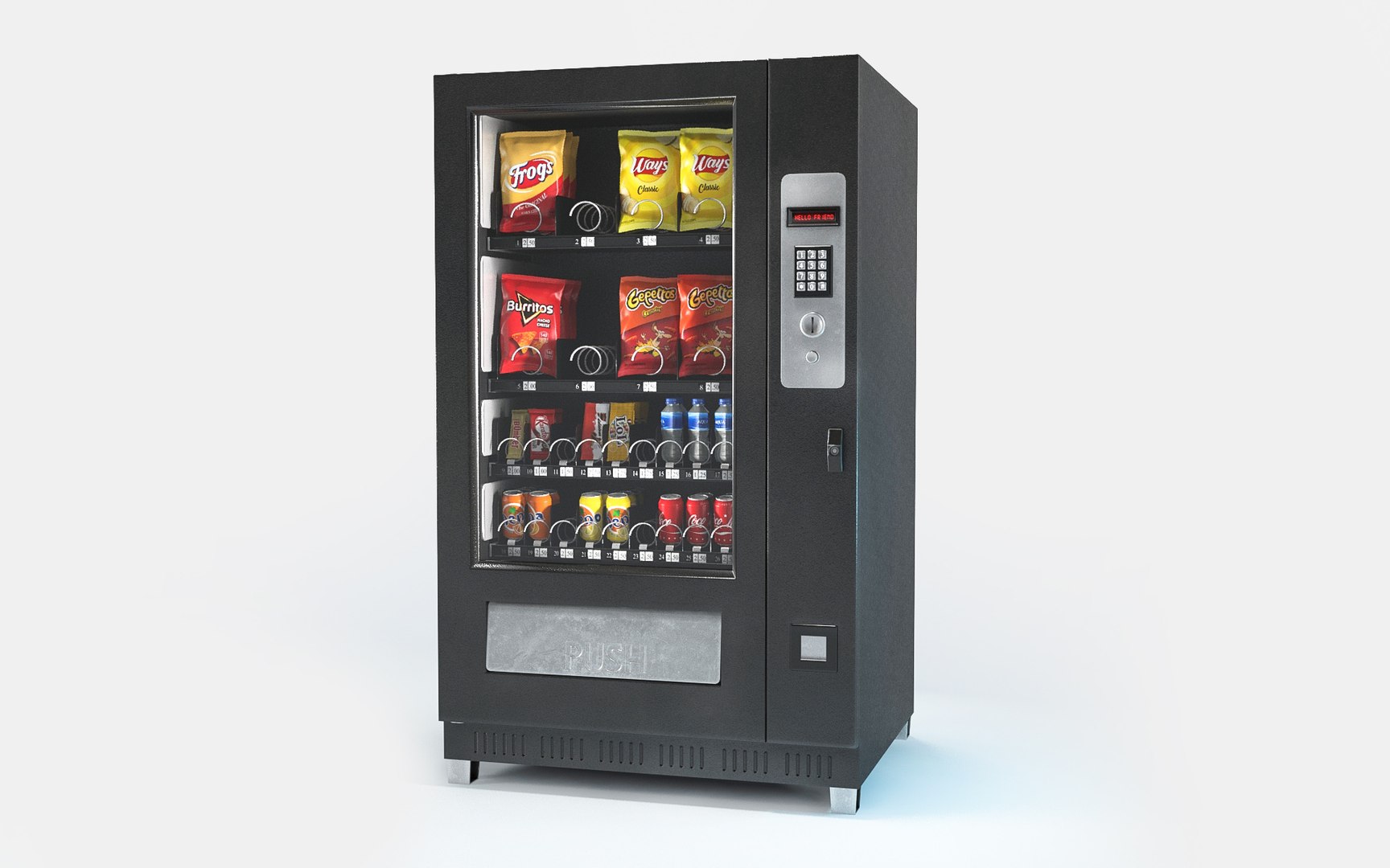 Vending Machine 3D Model - TurboSquid 1637842
