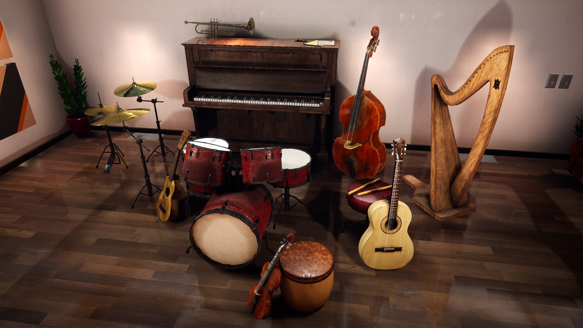 Musical Instruments 33 Assets 3D model - TurboSquid 2106279