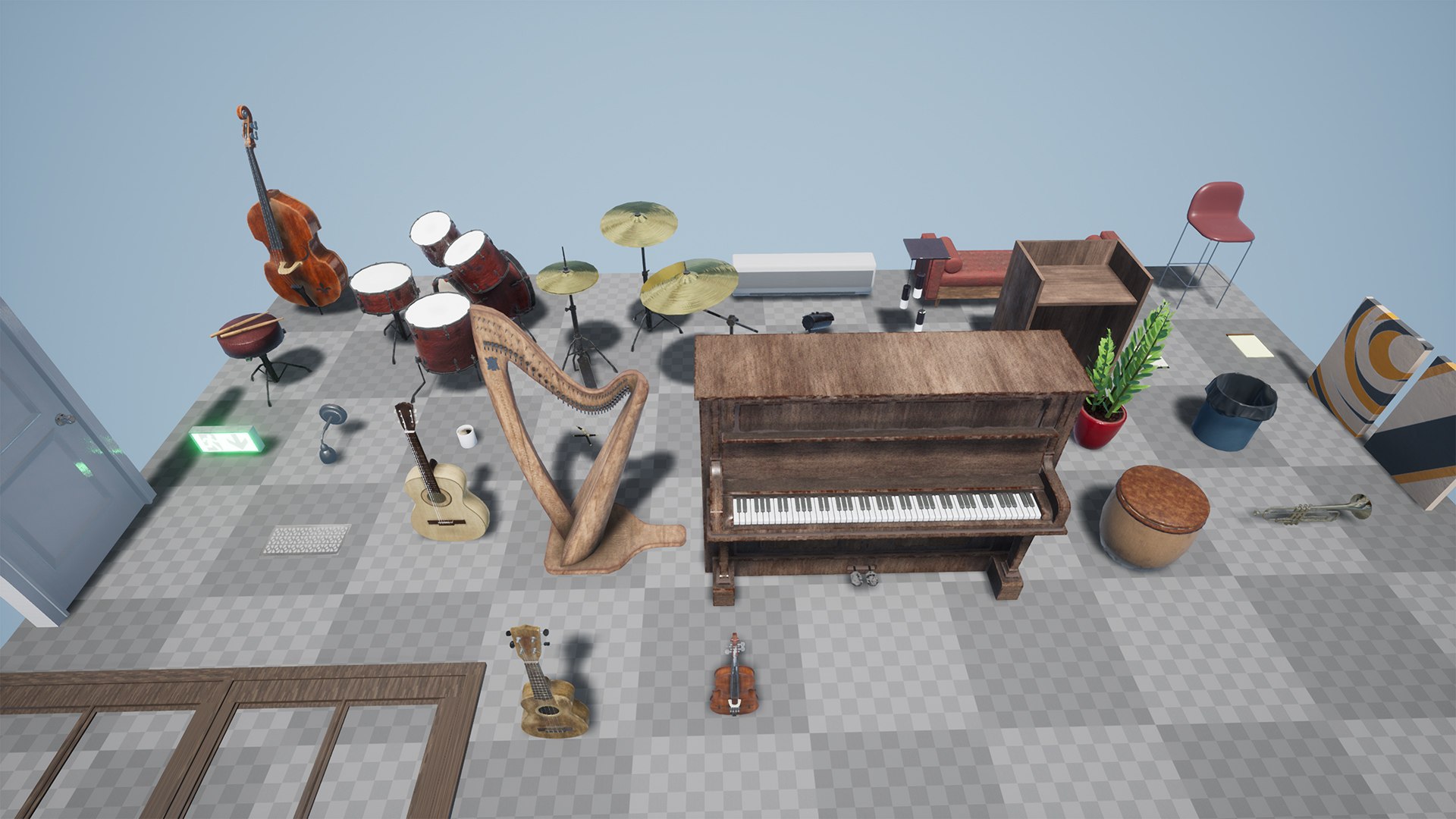 Musical Instruments 33 Assets 3D model - TurboSquid 2106279