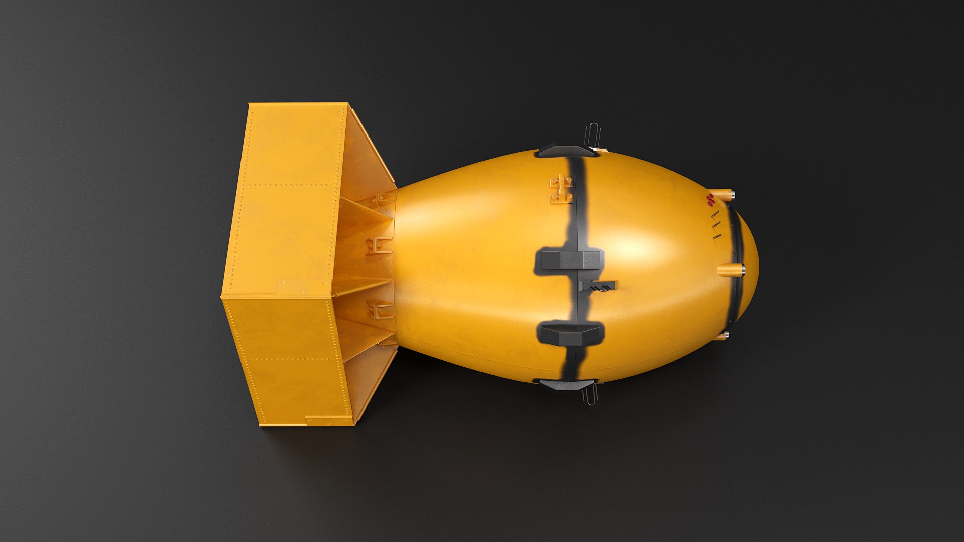 3D Fat Man Nuclear Bomb model - TurboSquid 1925024