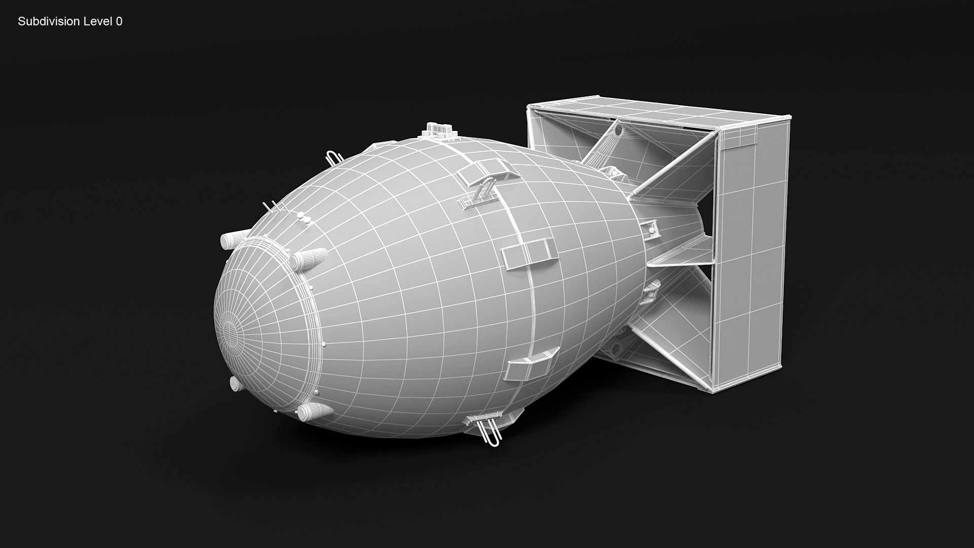 3D Fat Man Nuclear Bomb model - TurboSquid 1925024