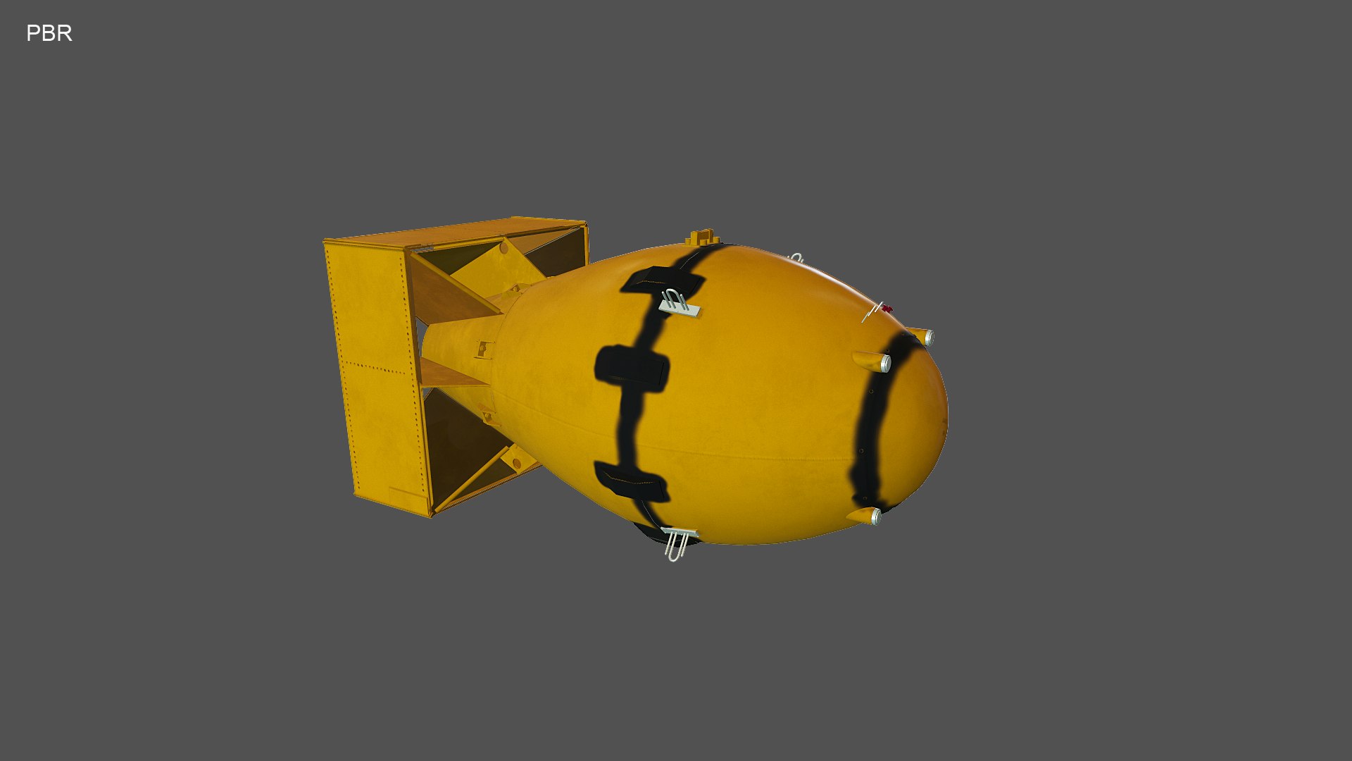 3D Fat Man Nuclear Bomb model - TurboSquid 1925024