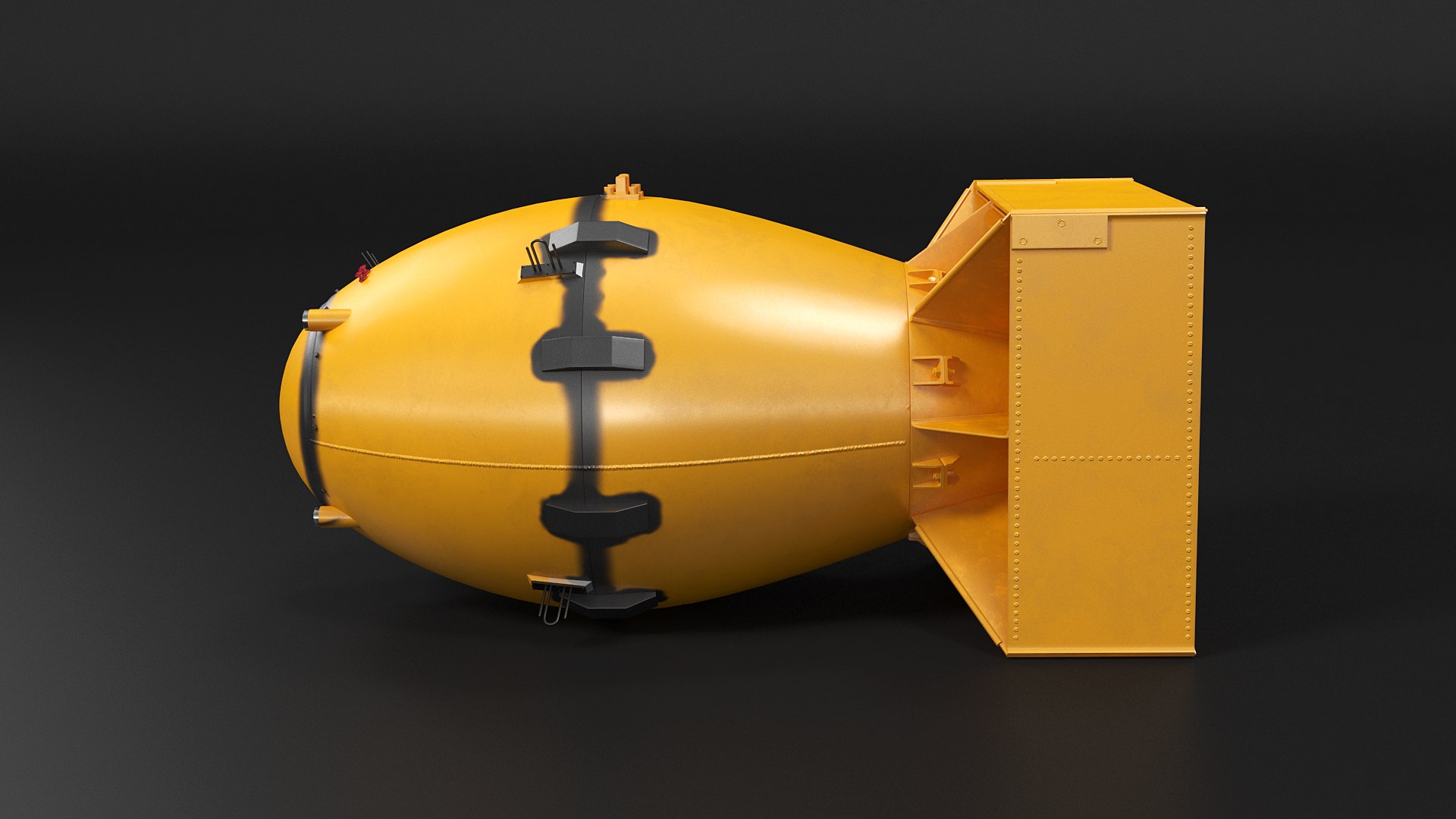 3D Fat Man Nuclear Bomb Model - TurboSquid 1925024