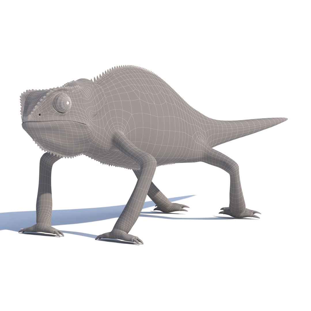 3D Chameleon Rigged - TurboSquid 1337920