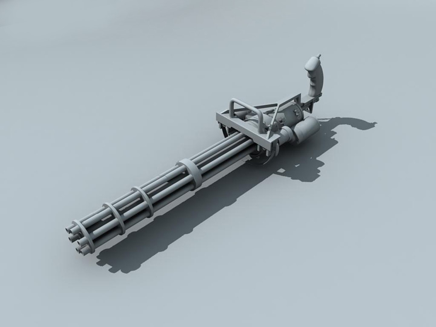 3d M134 Gatling Minigun