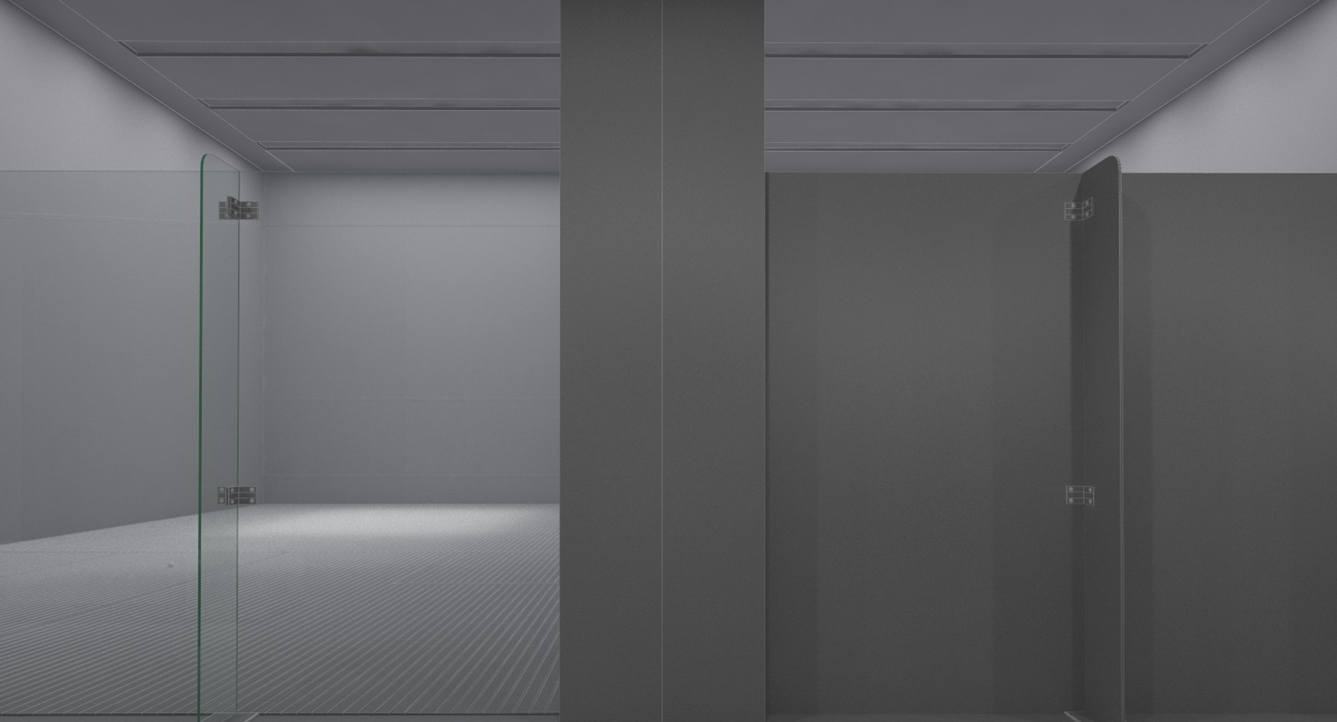 3d Model Interior Scene Squash Court