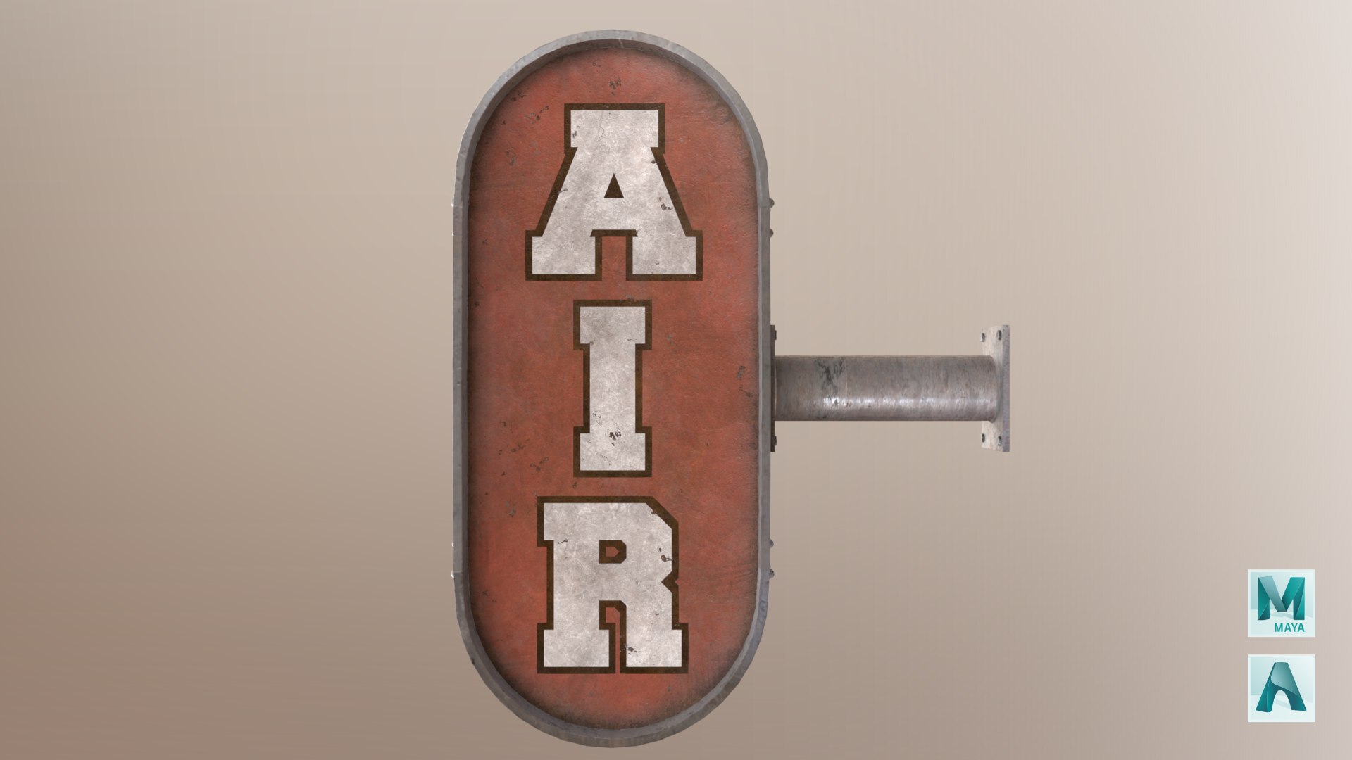 The AIR Sign 3D Model - TurboSquid 2054176