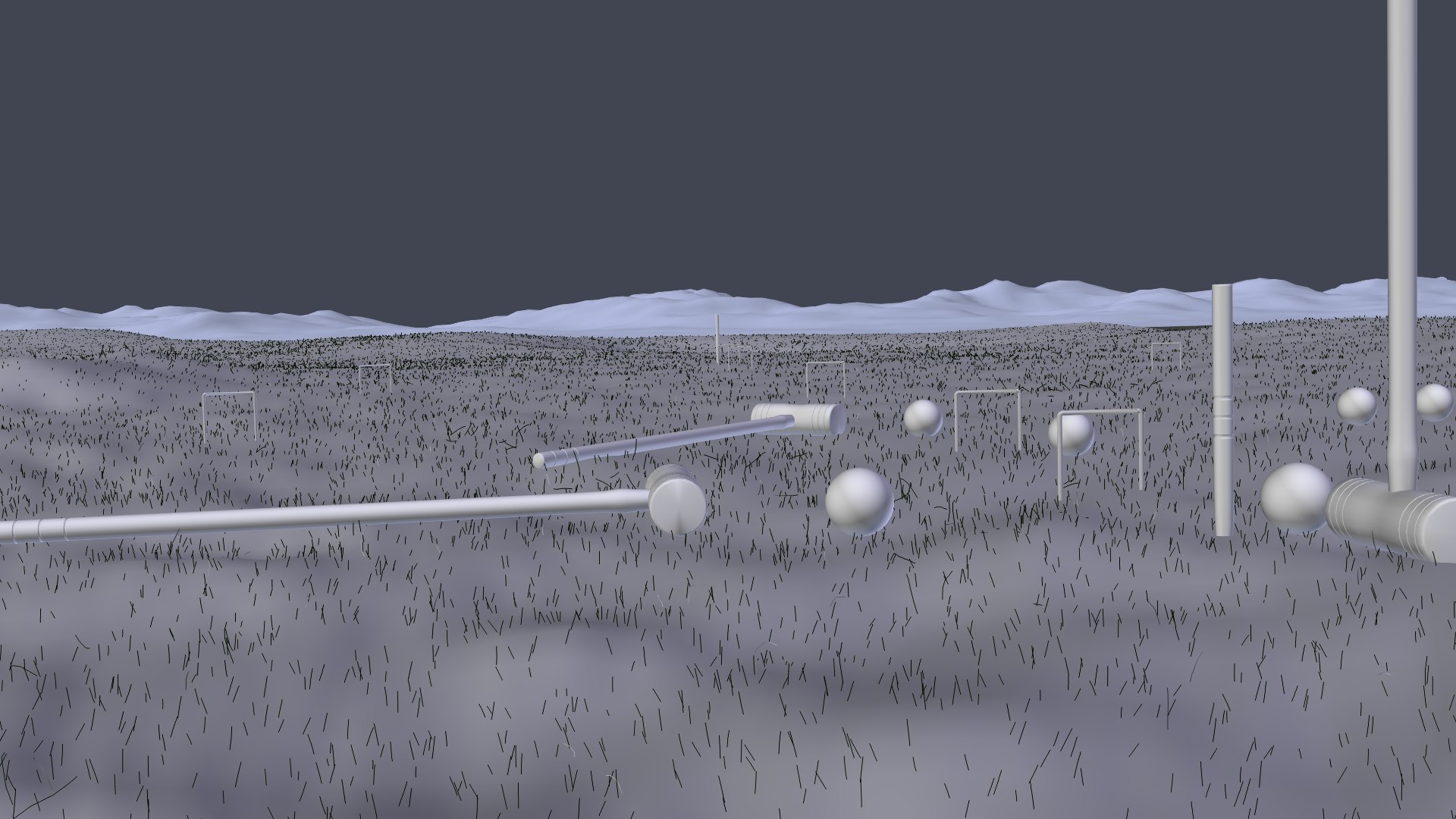 Wicket Croquet Set 3d Model