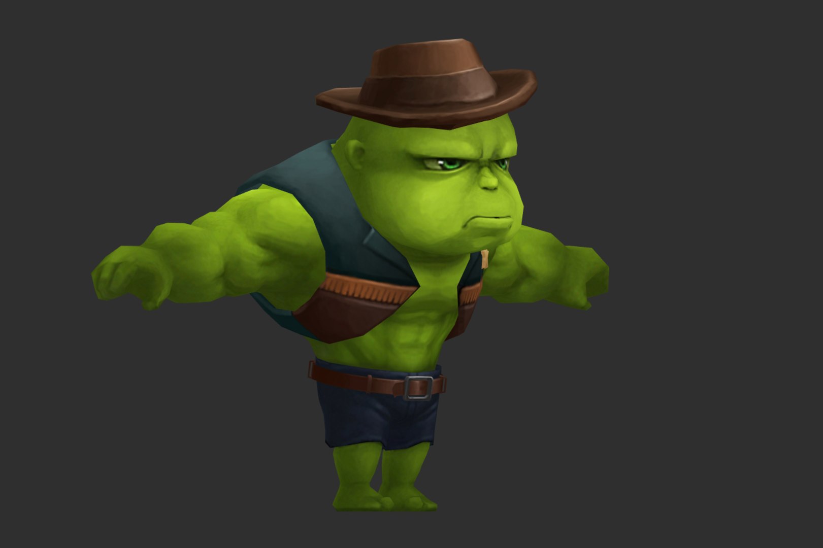 Hulk 2 Hand-Painted Low-Poly 3D Game Assets 3D model - TurboSquid 2095292