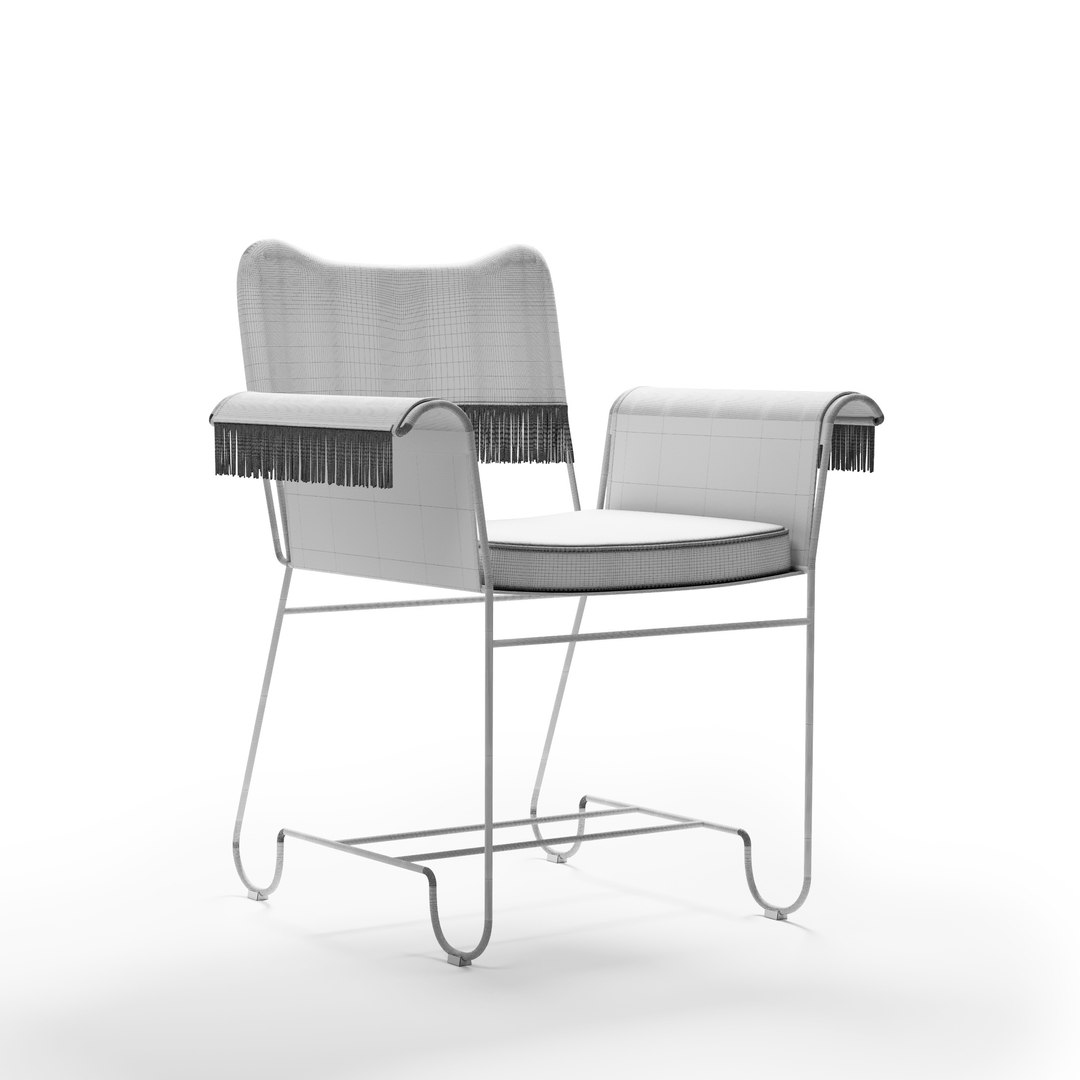 Gubi Tropique Dining Chair All Modifications 3D Model - TurboSquid 2026093